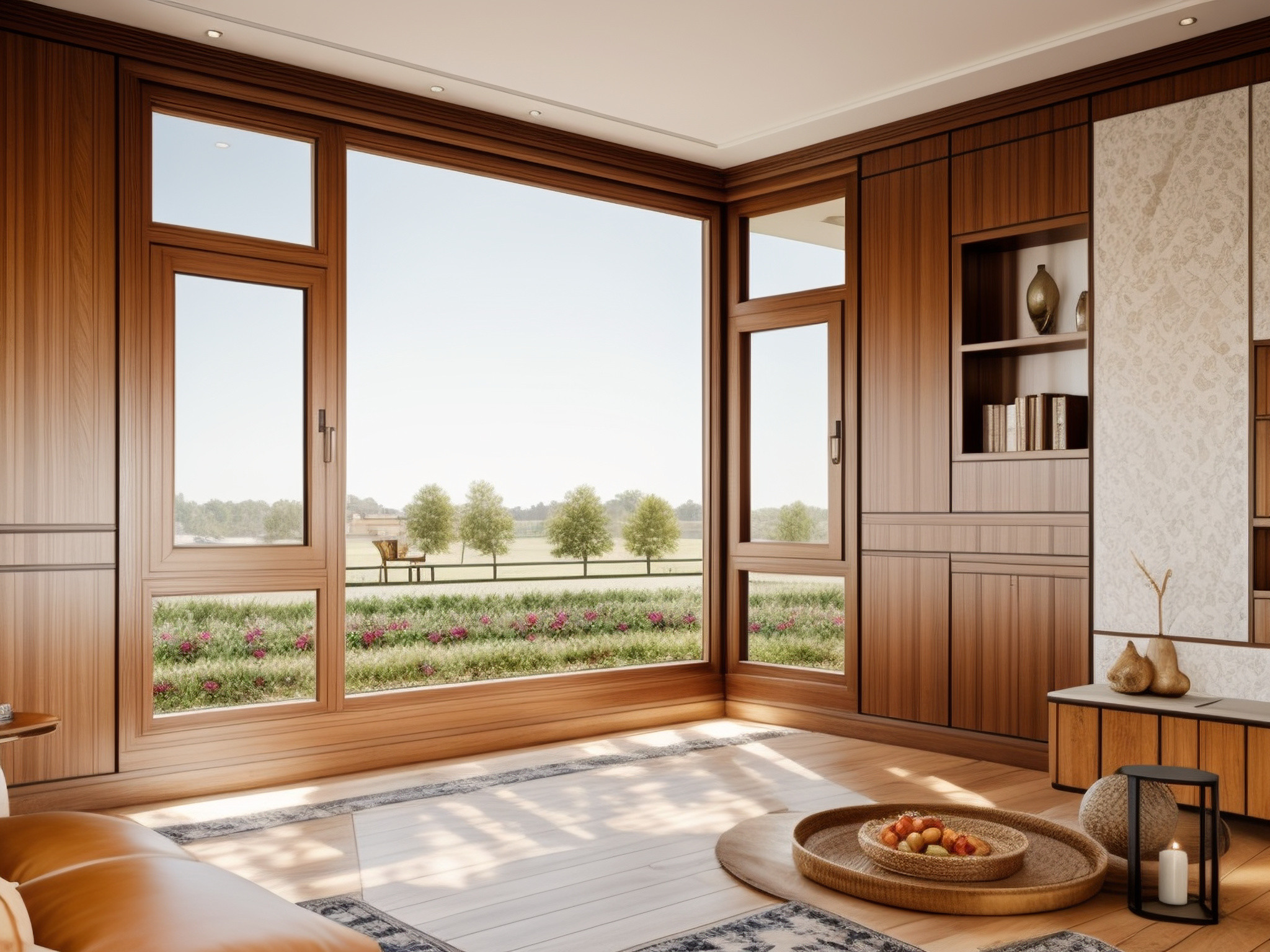 Home Aluminium Casement Windows Horizontal Opening With Lock