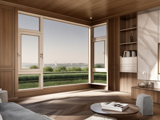 Home Aluminium Casement Windows Horizontal Opening With Lock