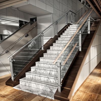 Modern Aluminium Stair Railing lightweight Aluminum Staircase Railing
